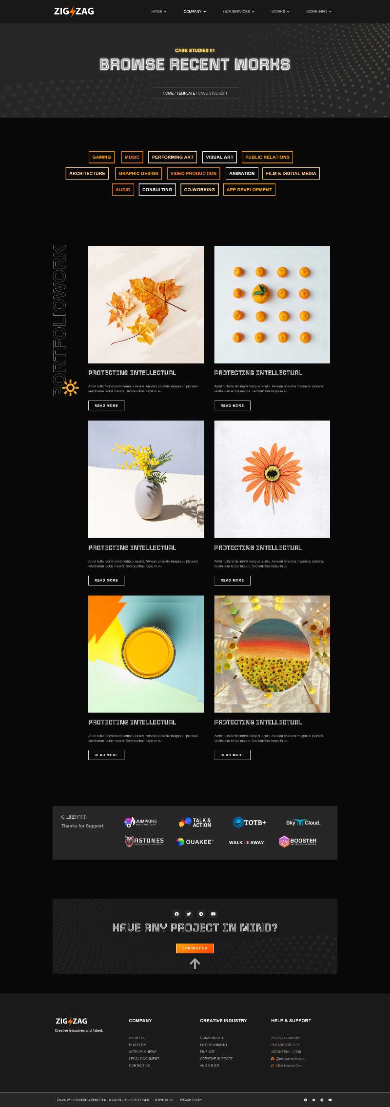 Zigzag - Creative Industries Elementor Template Kit by Rometheme | ThemeForest